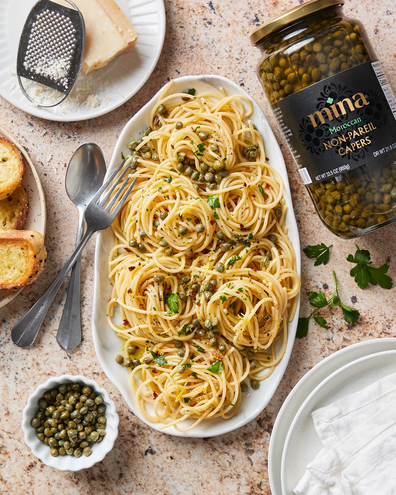 Spaghetti with Capers – Mina®